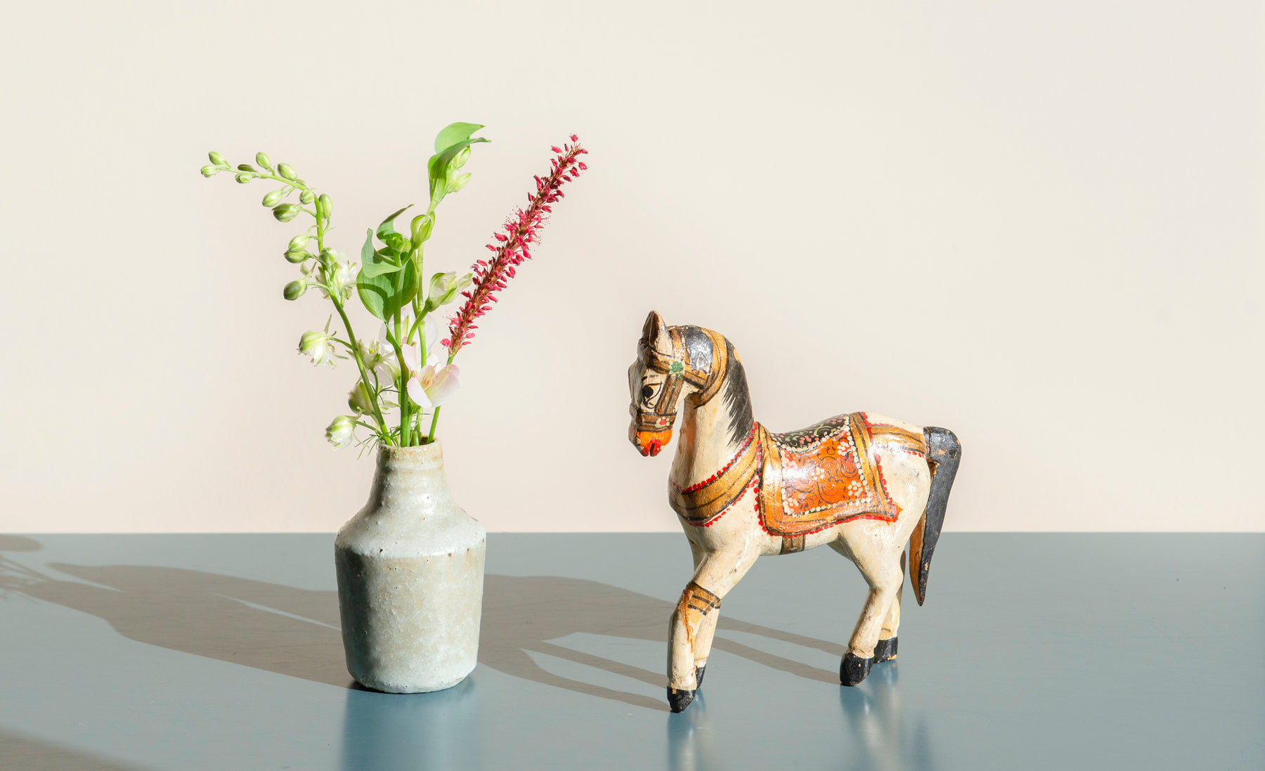 Small Indian Ghodi Wedding Horse, Antique Wooden Statue – Curated ...