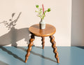 Small Barley Twist Milking Stool, French Side Table – Curated Vintage Store